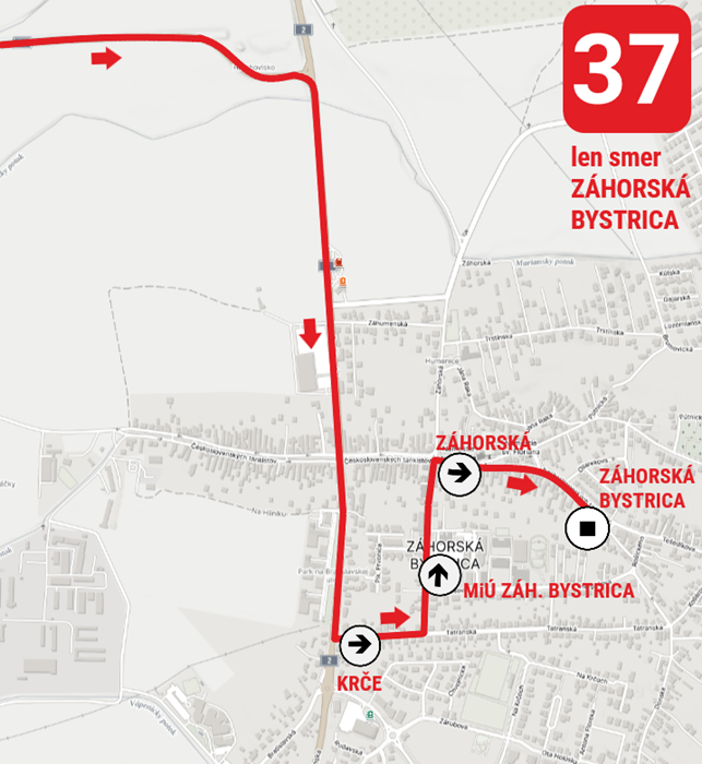 Dopravný podnik Bratislava | Dočasná zmena trasy linky 37 - AKTUALIZÁCIA